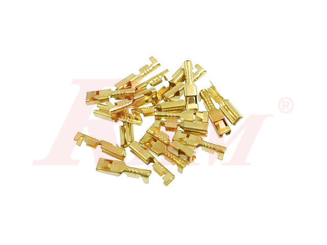 MF 2.8mm Female Terminals Wiring Connectors - Gold | RAM Electronics ...
