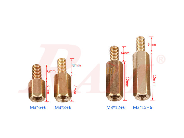 Copper PCB Spacer 12mm F/F | RAM Electronics website