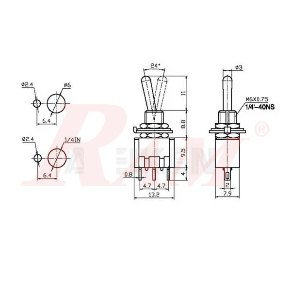 Toggle Switch Momentary - With Spring Return | RAM Electronics website