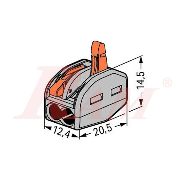 WAGO 2 Pin - PCT-212 Universal Compact Wire Wiring Connector | RAM ...