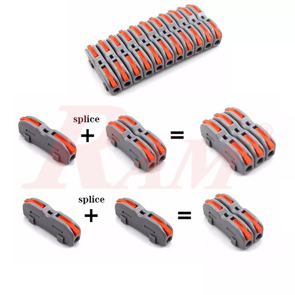 WAGO LT-211 - 1 in 1 out Universal Compact Wire Wiring Connector | RAM ...