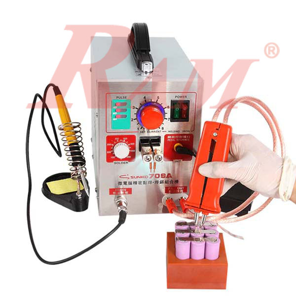 SUNKKO® 709A Battery Spot Welding Machine for 18650 Lithium Batteries ...