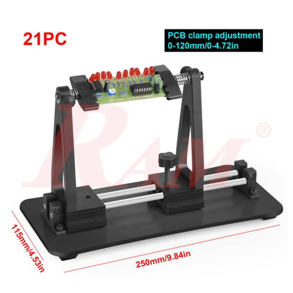 VISE-R10 360° Adjustable PCB Holder | RAM Electronics website