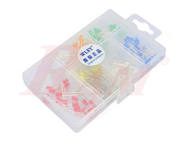 LED Pack 3mm Mixed (120 LED) + Free Storage Box | RAM Electronics website