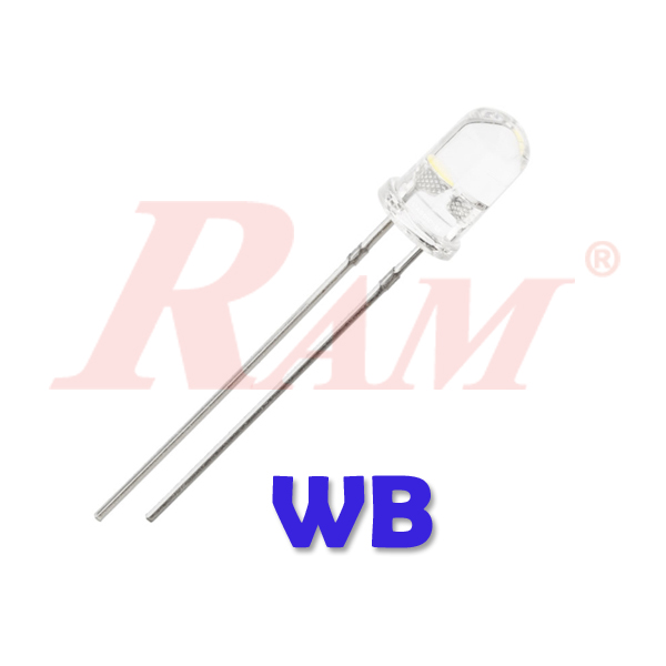 LED 5mm Blue Color - Super Bright WB | RAM Electronics website