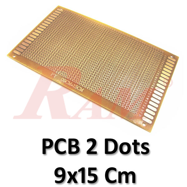 PCB 15x9 cm2 Dots Holes - Each Point (SKU#PCB2.HOLES) كل نقطة منفصلة ...