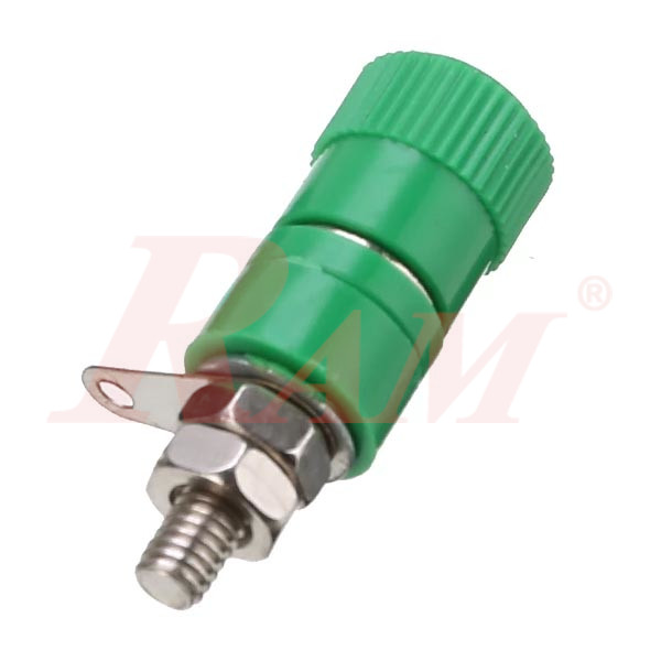 Banana Female Plug 4mm - Green Color | RAM Electronics website