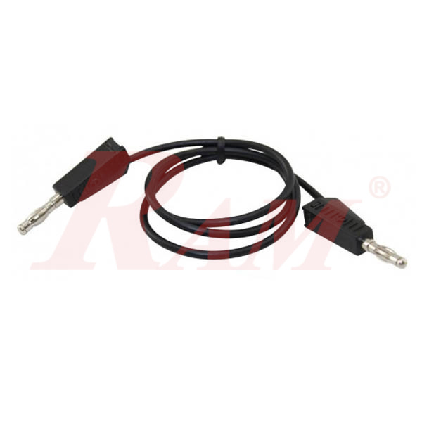 4mm Banana Plug to Banana Plug Wire Test Cable (AD38/AD38) Black | RAM ...