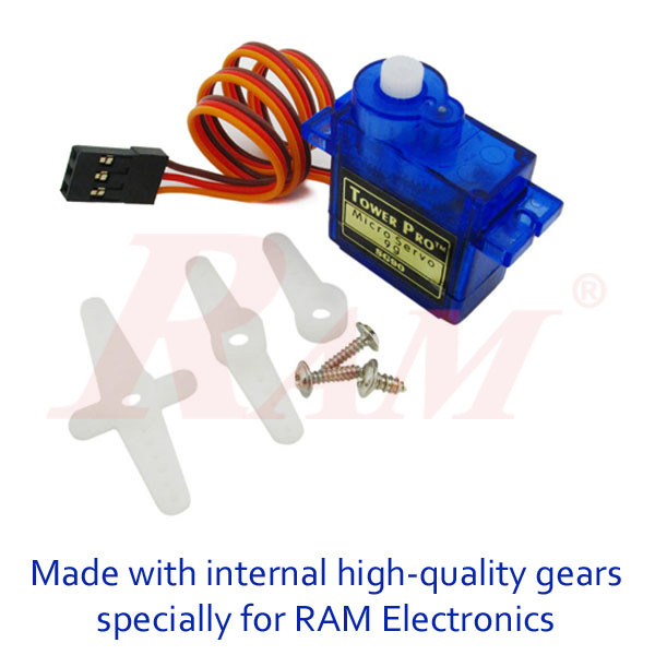 SG90 Micro Servo Motor 180° 1.8 kg.cm Plastic Gears | RAM Electronics ...