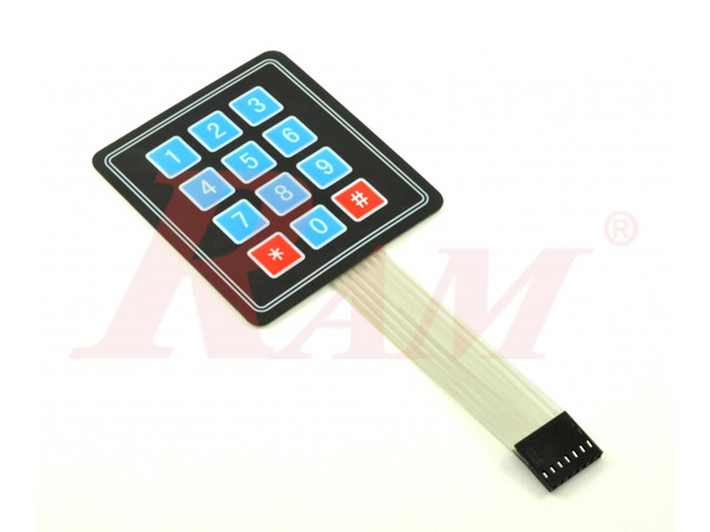 KP-202 Standard Matrix Key Pad 3x4 Flat - Grade B | RAM Electronics website