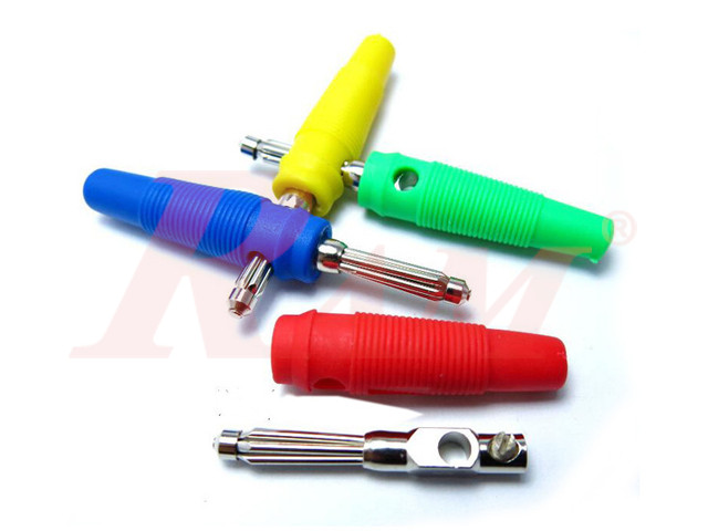 Banana Male Plug 4 mm - Yellow Color (AD89) | RAM Electronics website