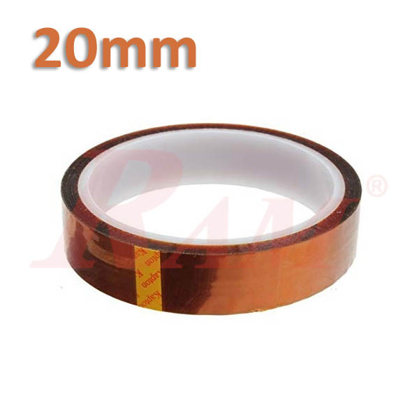 Kapton Tape Polyimide 20mm High-Temperature Heat Resistant Tape Roll 30 ...