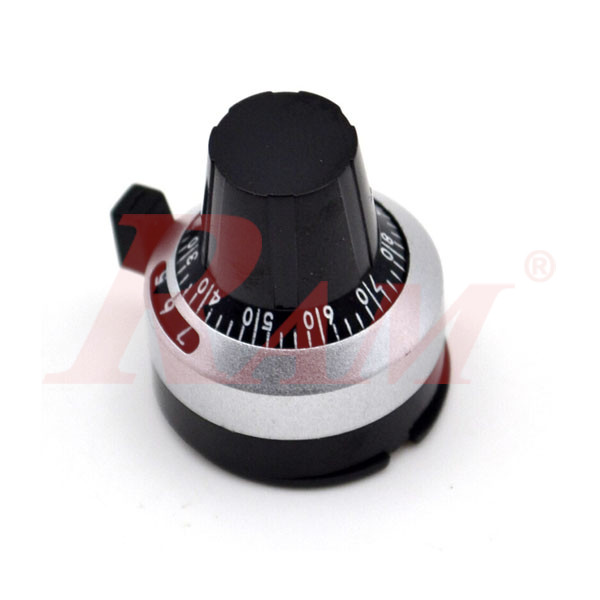 POT3590S - 6.35mm Potentiometer Precise Dial Knob lockable Hat | RAM ...