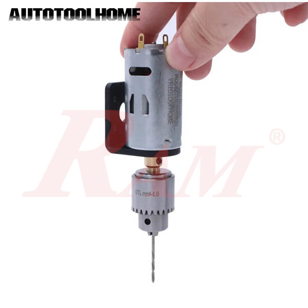 DIY JT0 Mini Electric Drill Advanced Set + 12Vdc Motor + Motor Holder ...