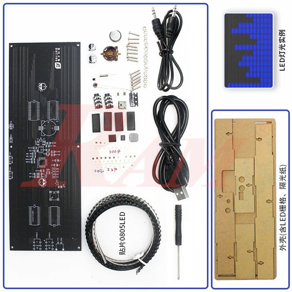 DIY Phantom LED Digital 32x16 Dot Matrix Spectrum Clock | RAM ...