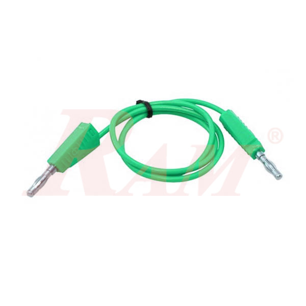 4mm Banana Plug to Banana Plug Wire Test Cable (AD38/AD38) Green | RAM ...