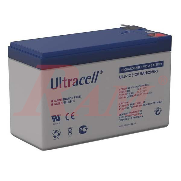 Sealed Lead Acid Battery 12V/9Ah - Ultracell | RAM Electronics website