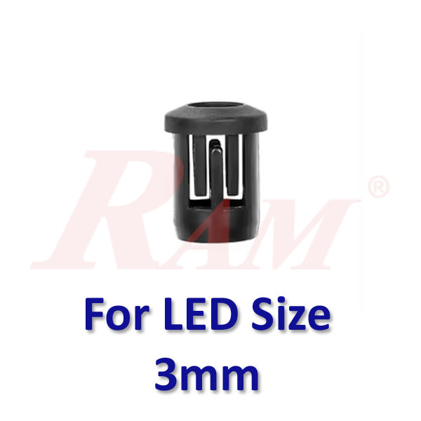 LED 3mm Plastic Cover - LED Bezel Holder | RAM Electronics website