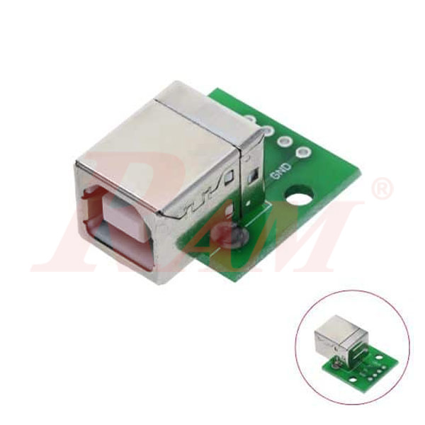 USB Type B Female Interface Board (SKU#KIT.USB2) | RAM Electronics website