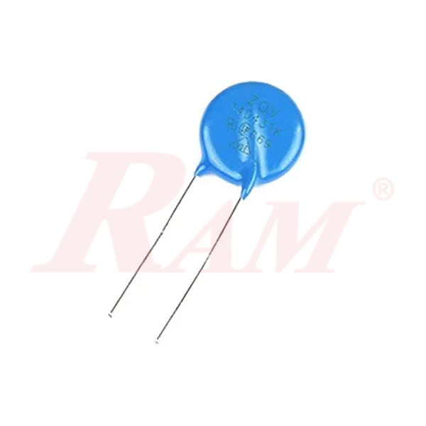 Varistor ZOV-14D471K - Size 14mm 470V | RAM Electronics website