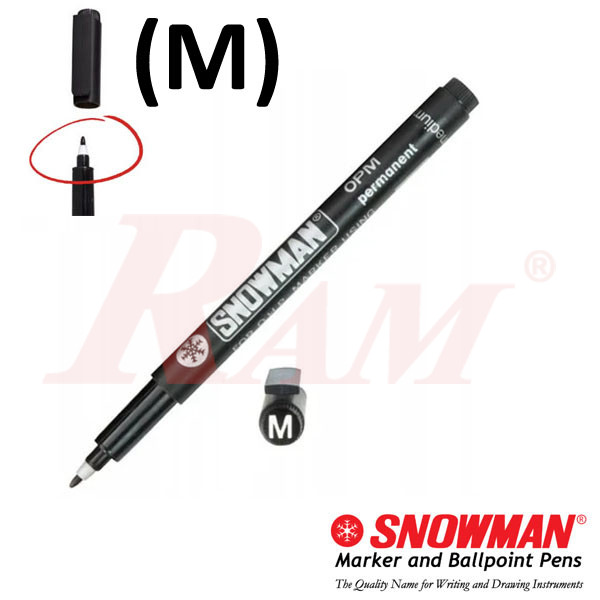 SNOWMAN® Marker Pen (M) OPM Medium Tip Waterproof - For PCB Drawing ...