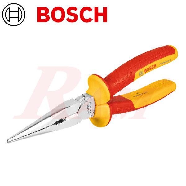 BOSCH VDE Long Nose Pliers Straight 200 mm Professional (SKU#1 600 A02 ...